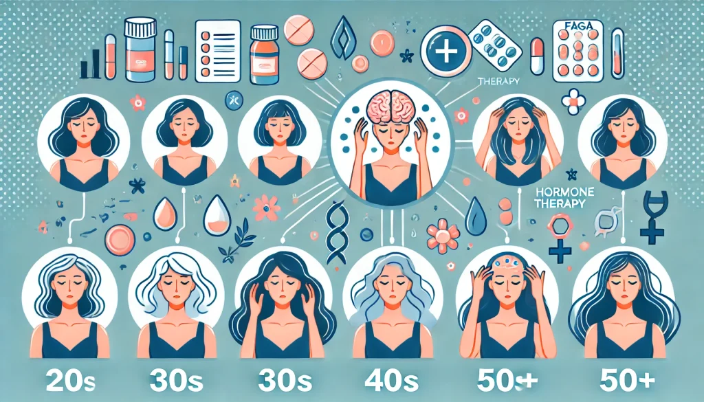 FAGAと年齢：年齢別の脱毛症の特徴と対策 | 女性の薄毛ヘアケア対策ガイド